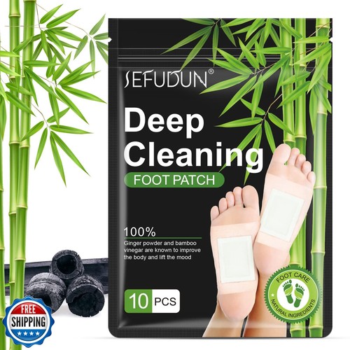 10PCS Foot Pads, Natural Bamboo Vinegar Ginger Powder Foot Sticke | eBay