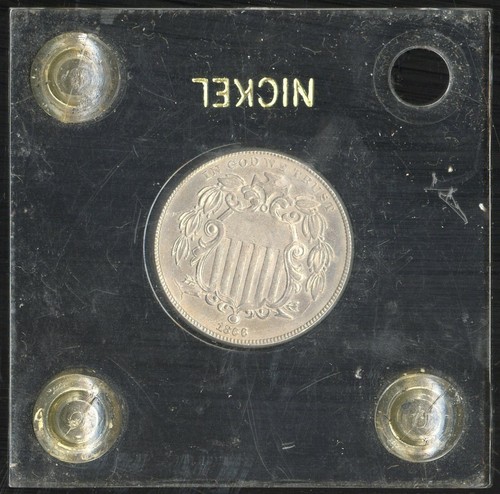 US Coin 1866 Shield Nickel With Rays Early Type 5C in Holder NO RESERVE ...