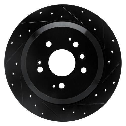 For Honda Pilot 16-22 Brake Rotor eLINE Drilled & Slotted 1-Piece Rear ...