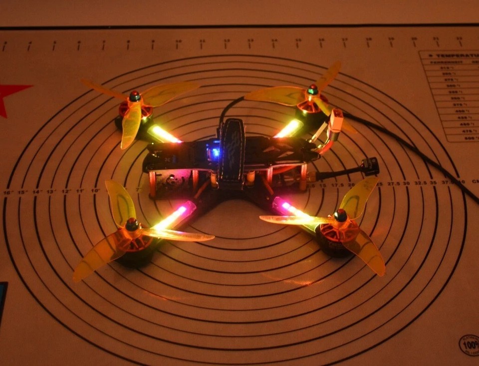 RTF Custom Built 5" FPV Freestyle/Racing Drone +LEDs + Remote + New F4 ...