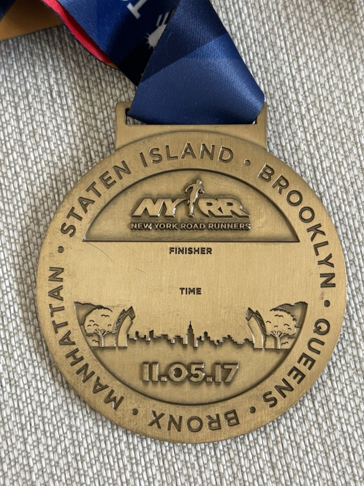 2017 NYC New York City MARATHON MEDAL Abbott World Marathon Majors ...