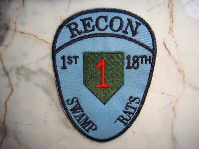 US 1st INFANTRY DIVISION- 18th RECONNAISSANCE SWAMP RATS , VIETNAM WAR ...