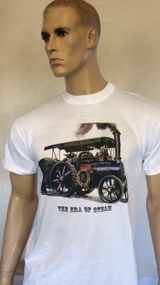 TRACTION ENGINE T-SHIRT (ROAD LOCOMOTIVE - SHOWMAN'S ENGINE - STEAM ...