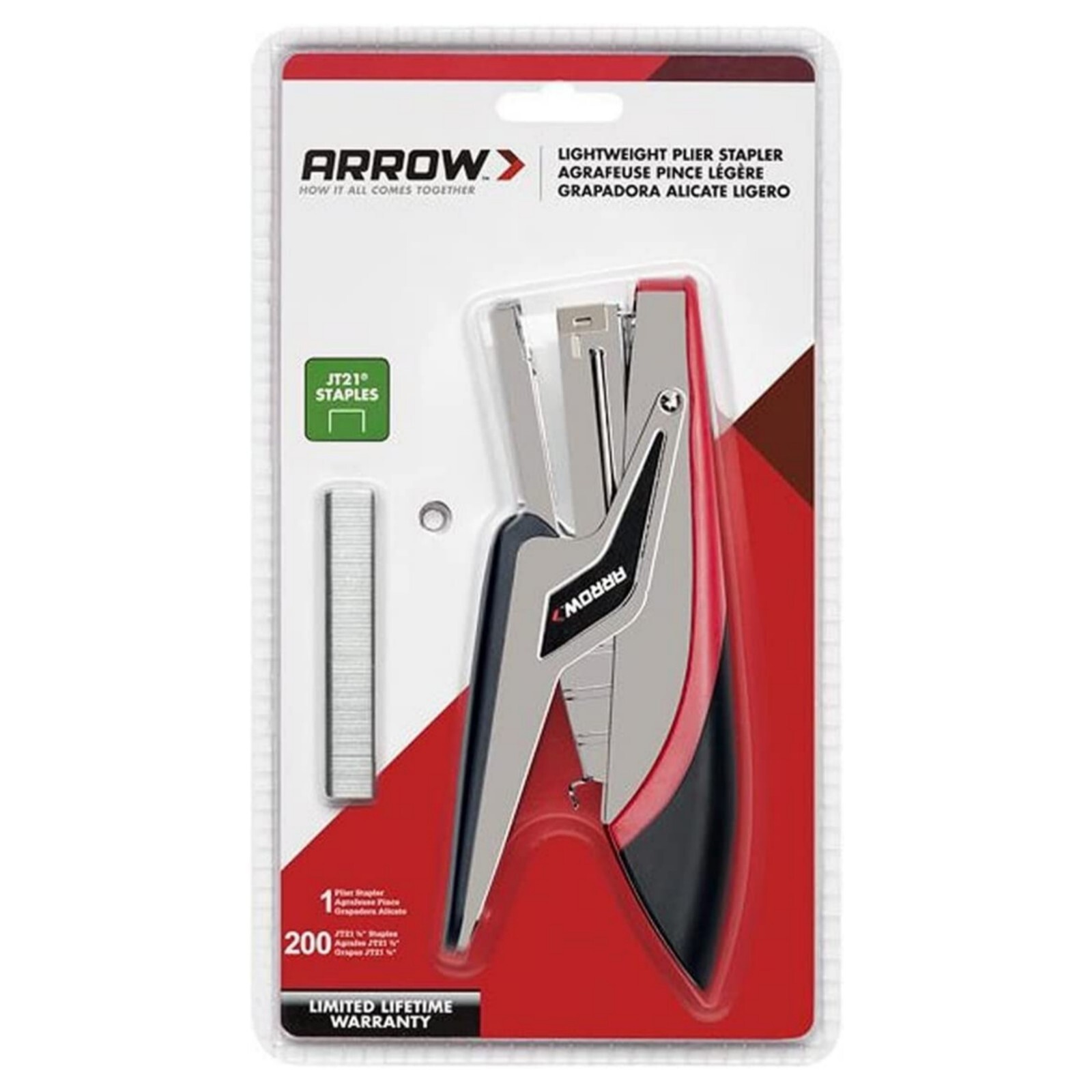 Arrow Lightweight Plier Type Stapler, Uses JT21 Staples, Model P21 | eBay
