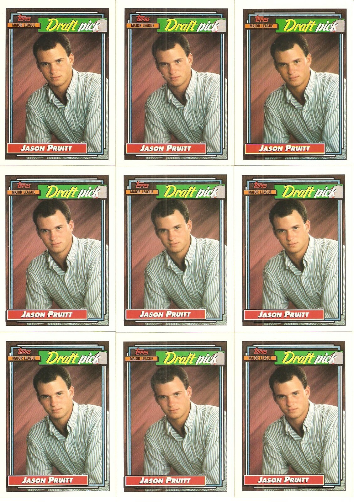 18 CARD JASON PRUITT BASEBALL CARD LOT 176 | eBay