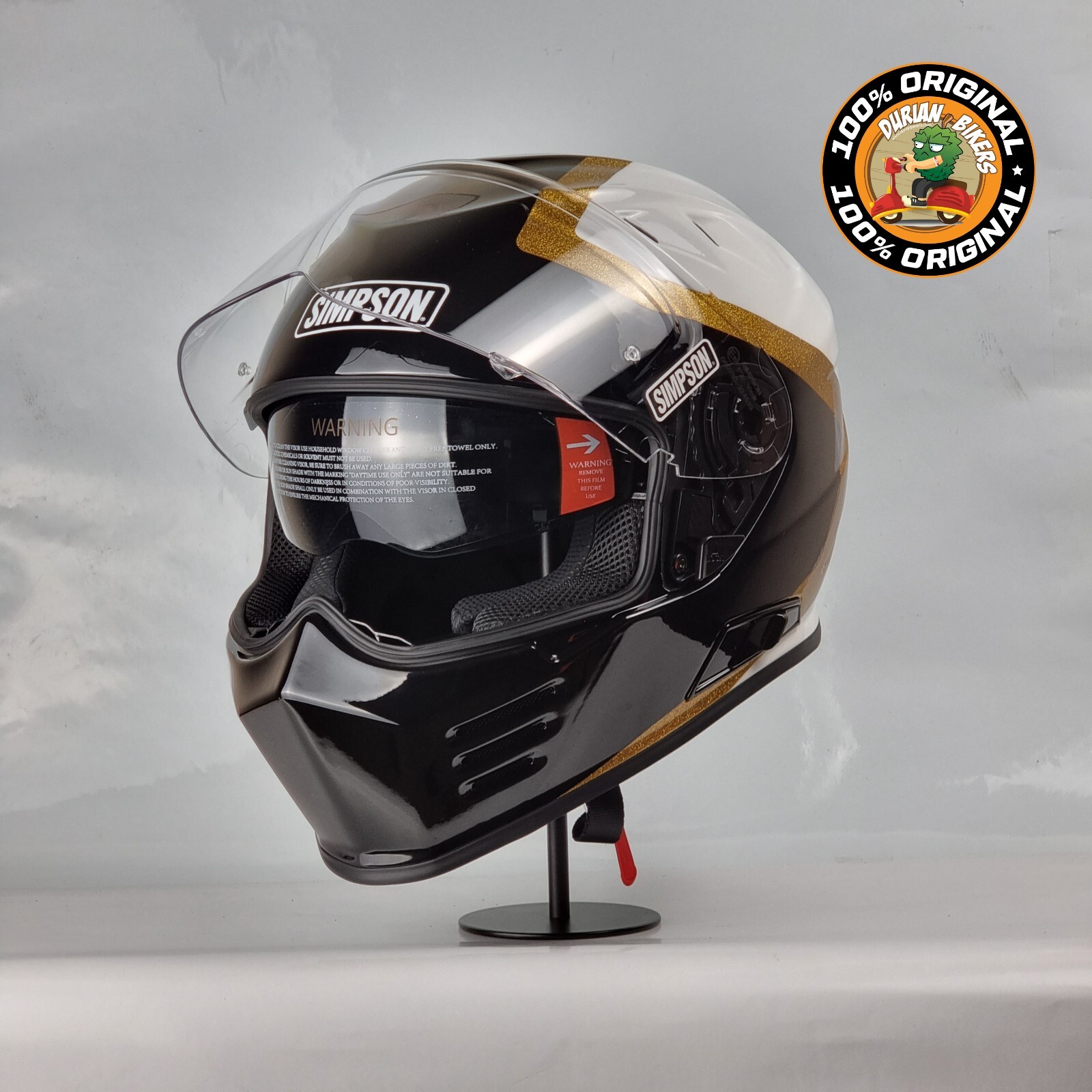 Simpson Helmet Venom Ghost Bandit (Tanto Gold) | eBay