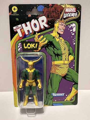 Kenner Marvel Legends Retro Style Loki The Mighty Thor 3.75” Action ...