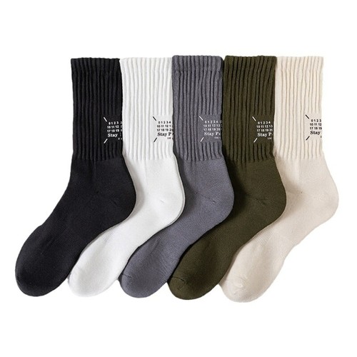 Men Fashion Socks Spring Summer White Cotton Socks Girls Breathable ...