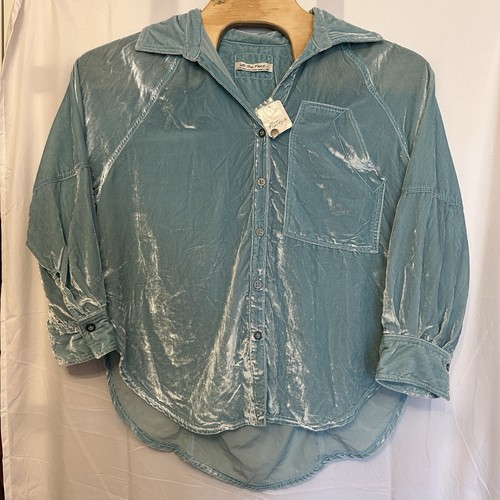 We The Free People Night Skies Velvet Indigo Pacific Breeze Blue Top ...