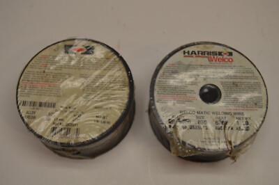 (2) Aluminum MIG Wire Spools-.035 -Harris #5356-CLEAN-NEW-PR 1 LB PKS ...