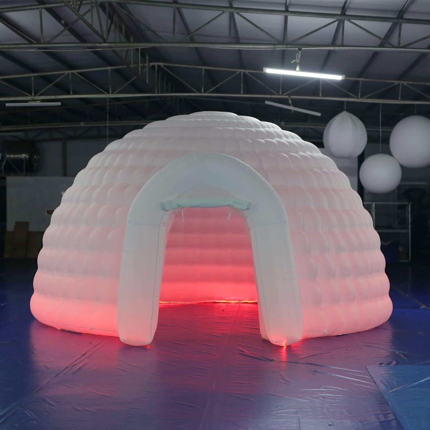 Outdoor Portable Inflatable Igloo Dome Tent Shelter Igloo Marquee Party ...