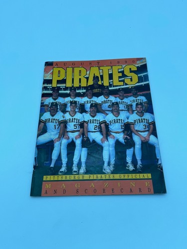 1990 Pittsburgh Pirates v Houston Astros Baseball Program Barry Bonds ...