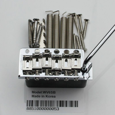 Wilkinson WV6SB Tremolo Bridge STEEL BLOCK Vintage STEEL SADDLE Chrome ...