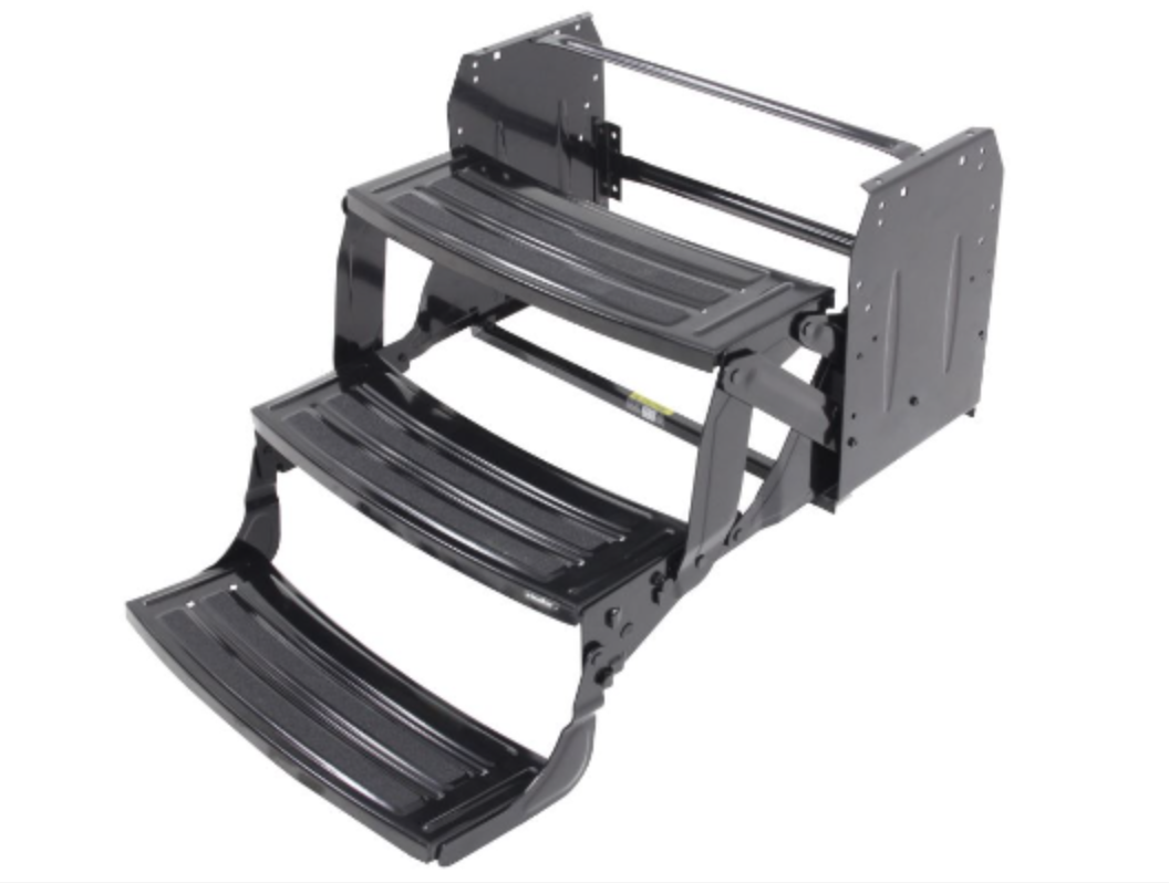 Lippert Manual Pull Out Step for RVs Triple 9" Drop 24" Wide - Steel ...