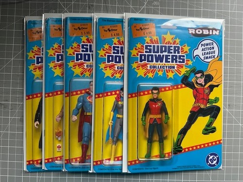 Lot Of 5 DC Super Powers Action Figure Covers Robin, Batgirl, Superman ...