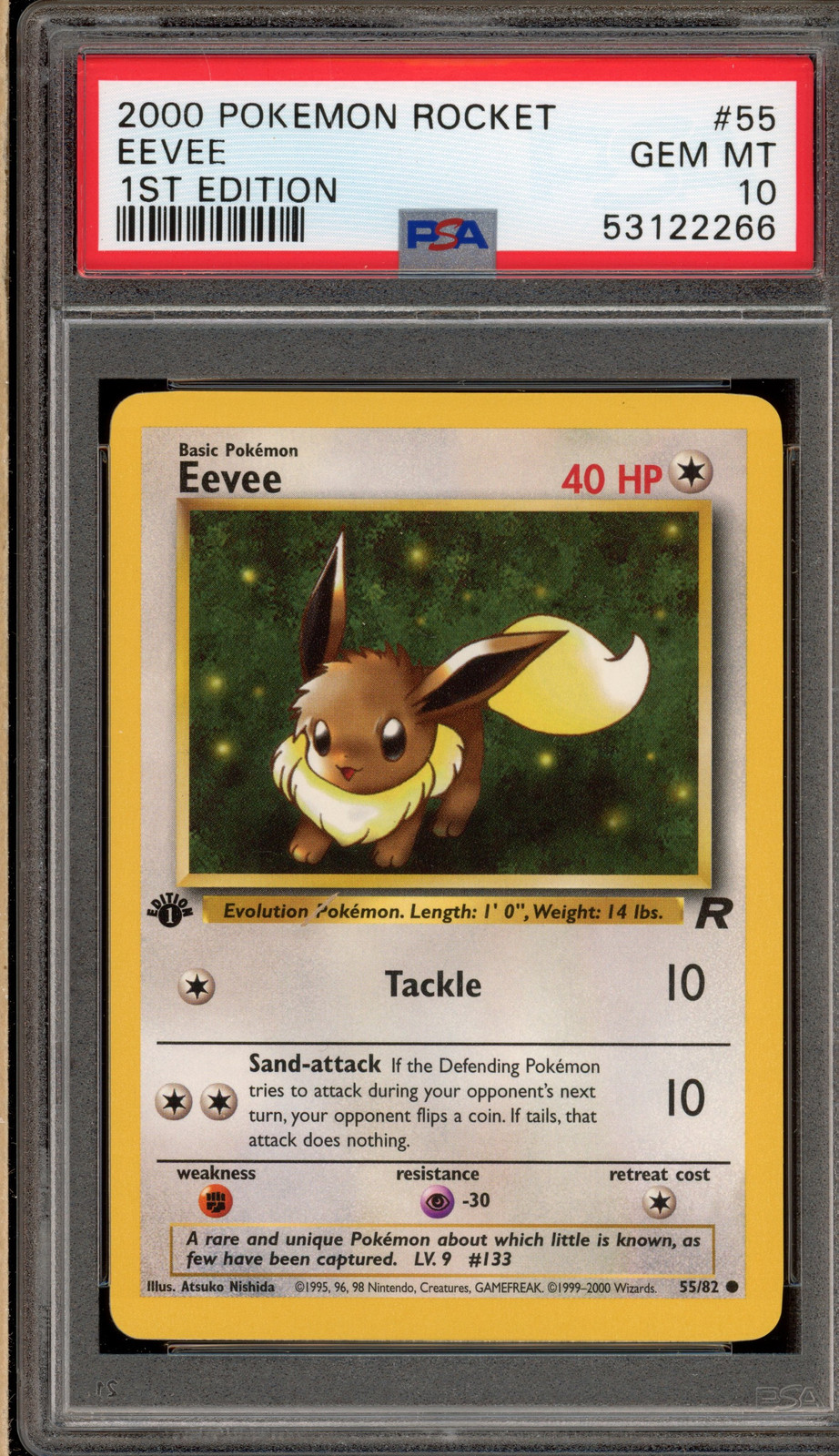 Eevee 2000 Team Rocket #55/82 1st Edition Price Guide - Sports Card ...