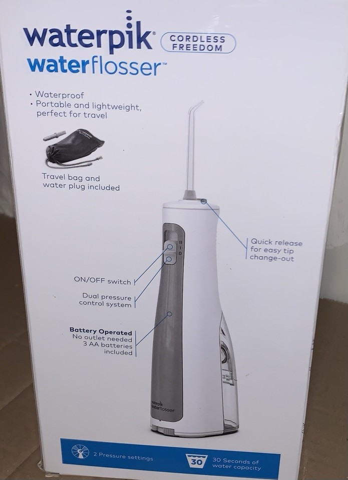 Waterpik Cordless Freedom Water Flosser, Portable and Waterproof ...
