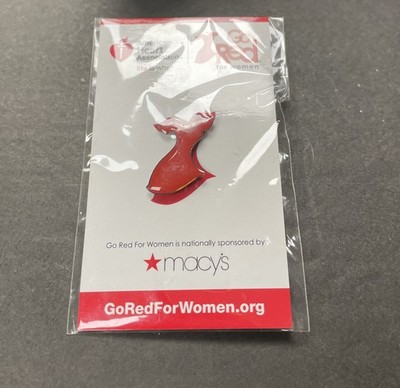 Go Red For Women Red Dress Lapel Pin American Heart Association/Macy's ...