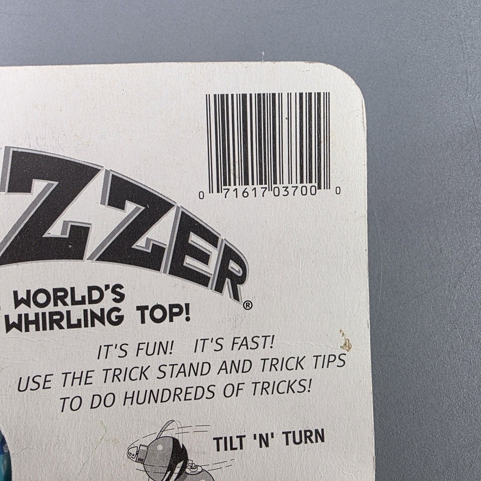 Duncan The Original Wizzer Whirling Top Toy Spinning Blue Yellow 1996 ...