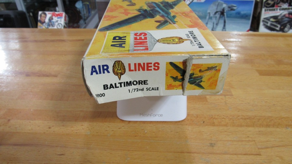 NOS Air Lines Martin Baltimore Bomber Model Airplane 1/72 SEE PICS FREE ...