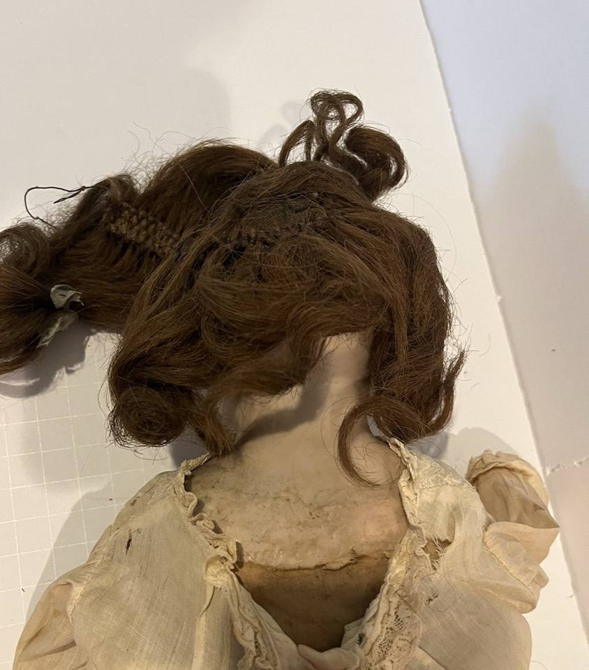 Antique Bisque Kestner Doll Leather Body 18" For Parts TLC | eBay