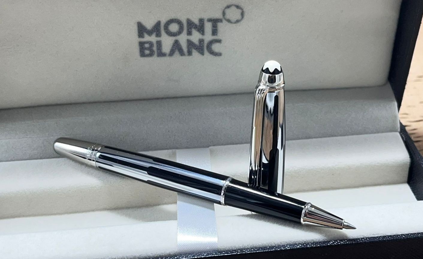 No 1 Montblanc Meisterstuck Star Walker Black Silver Body Rollerball ...