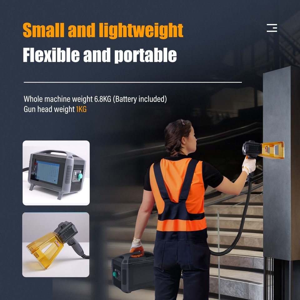 30W Portable Handheld Laser Marker Lightweight Laser Engraver with ...