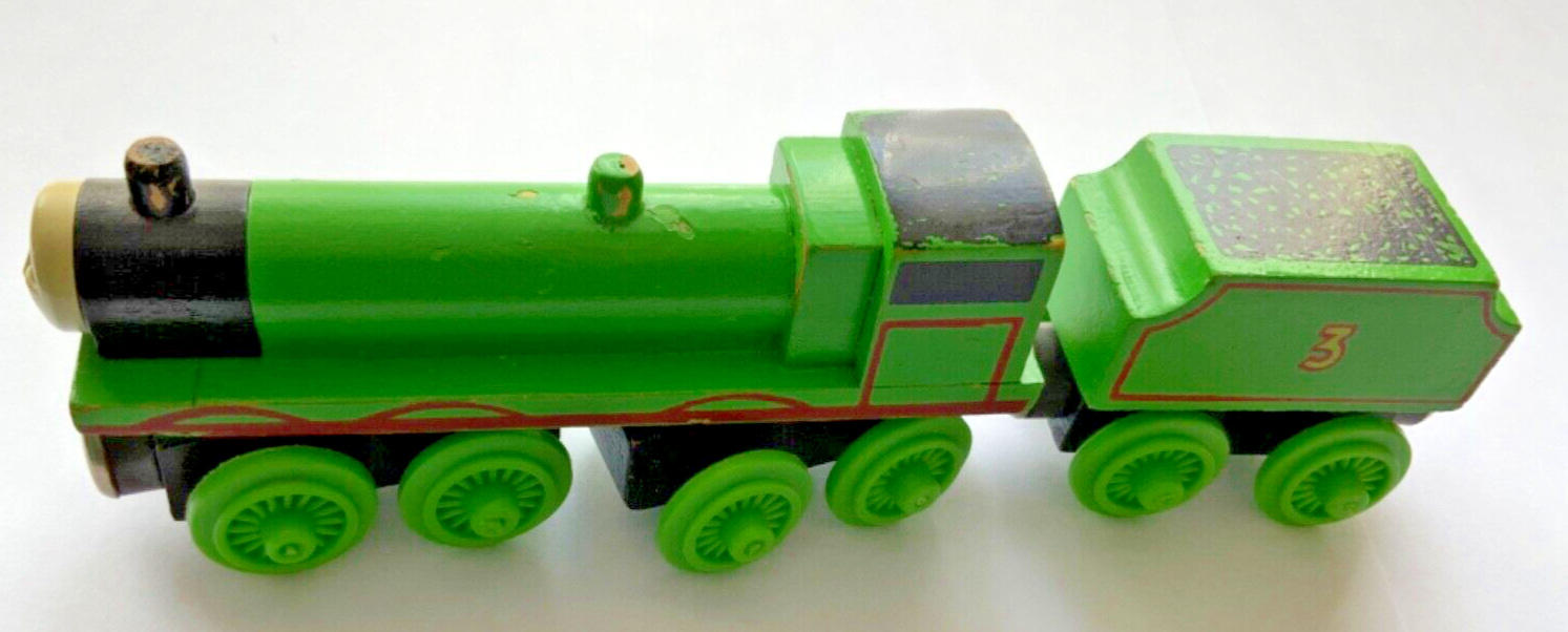1994 Thomas and Friends Henry Wooden Train with Tender- Dated Wheels | eBay