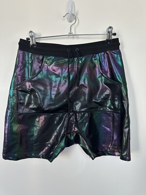 LASC Iridescent Stretch Shorts 32 Waist Sz S | eBay