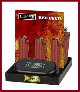 CLIPPER METAL RED DEVILS LIGHTER WITH Gift Tin LIMITED EDITION NEW! | eBay