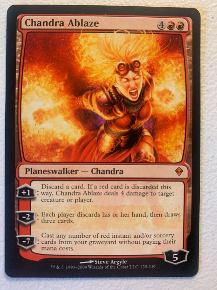 Chandra Ablaze Full Art Chandra Ablaze Planeswalker Duel Deck