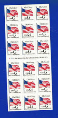 # 2886A US Postage Stamps Booklet G RATE STAMP OLD GLORY | eBay