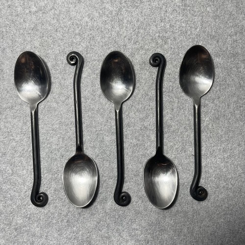 Set 5 GS Stainless Treble Clef Flatware Silverware Soup Spoons Gourmet ...