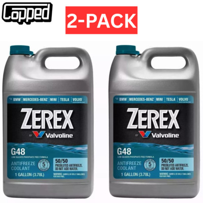 2 Gallon OEM ZEREX G48 BLUE Engine Coolant Antifreeze Fluid For BMW ...