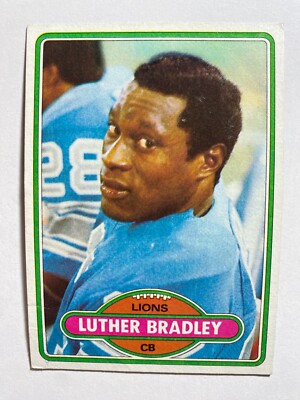 1980 TOPPS #103 LUTHER BRADLEY EX-MT NFL FOOTBALL CARD | eBay