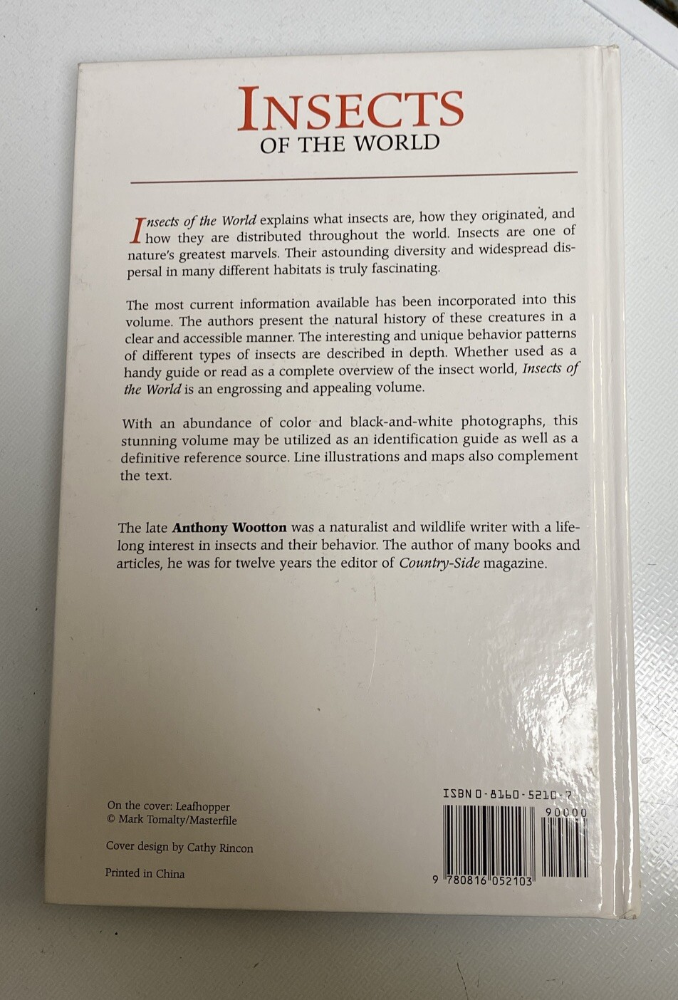 Insects of the World by Anthony Wootton (2003, Hardcover) for sale ...