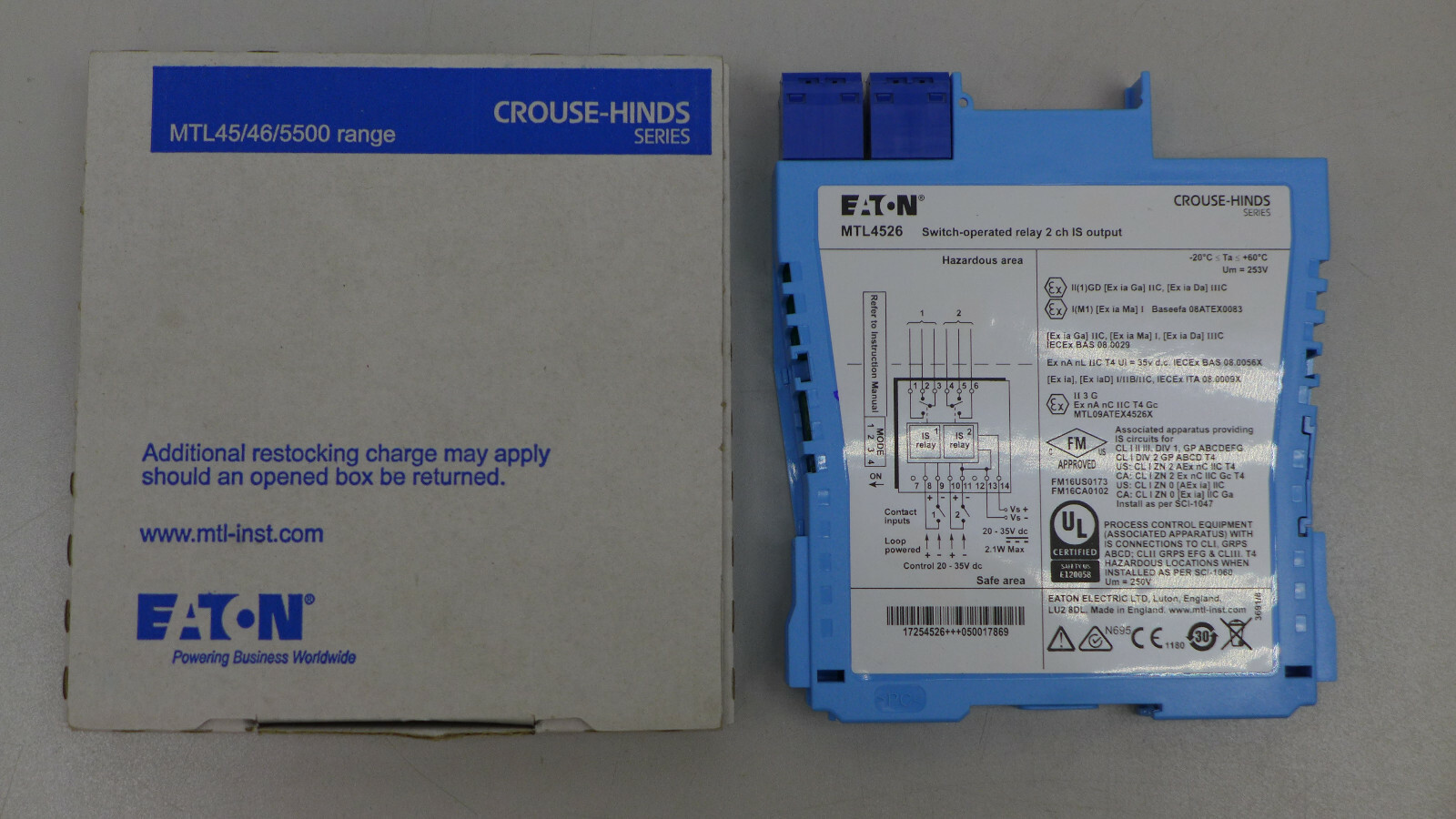 MTL 4526 Switch Operated Relay 2 CH IS Output | eBay