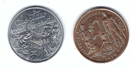 2 BATMAN BAT MAN ROBIN HOOD SUPERMAN CARTOONS COMICS CHOCTAW INDIAN ...