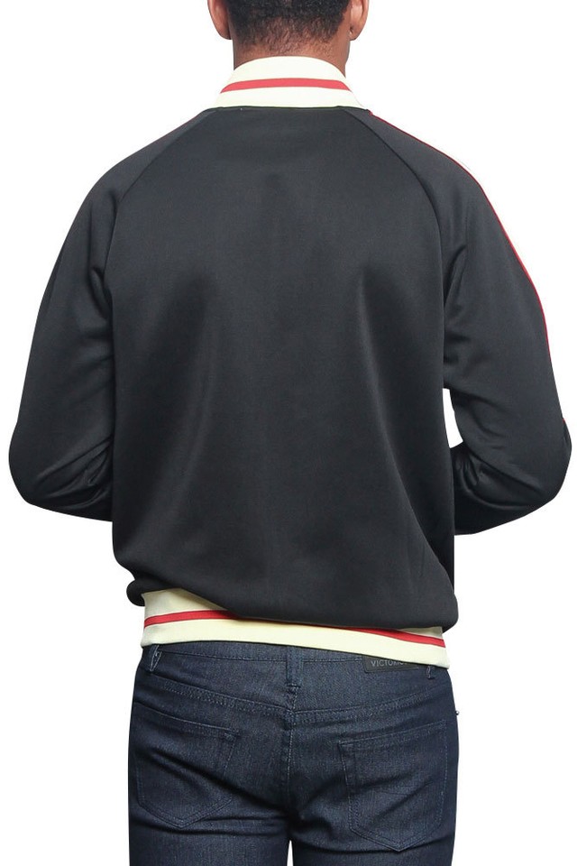 Men's G Tri-Tone Striped Sports WorkOut Techno Track Jacket JK5014-V3F ...