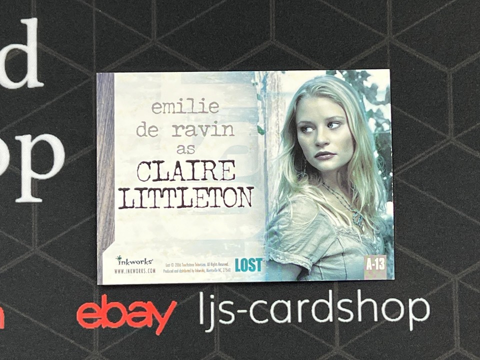 2006 Inkworks Emilie De Ravin as Claire Littleton Auto Lost J1 | eBay
