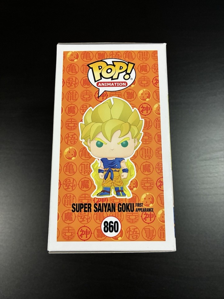 Funko Pop! Dragon Ball Z Super Saiyan Goku First Appearance #860 GITD ...
