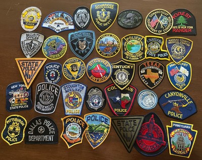 Lot Of 35 Police Patches | eBay