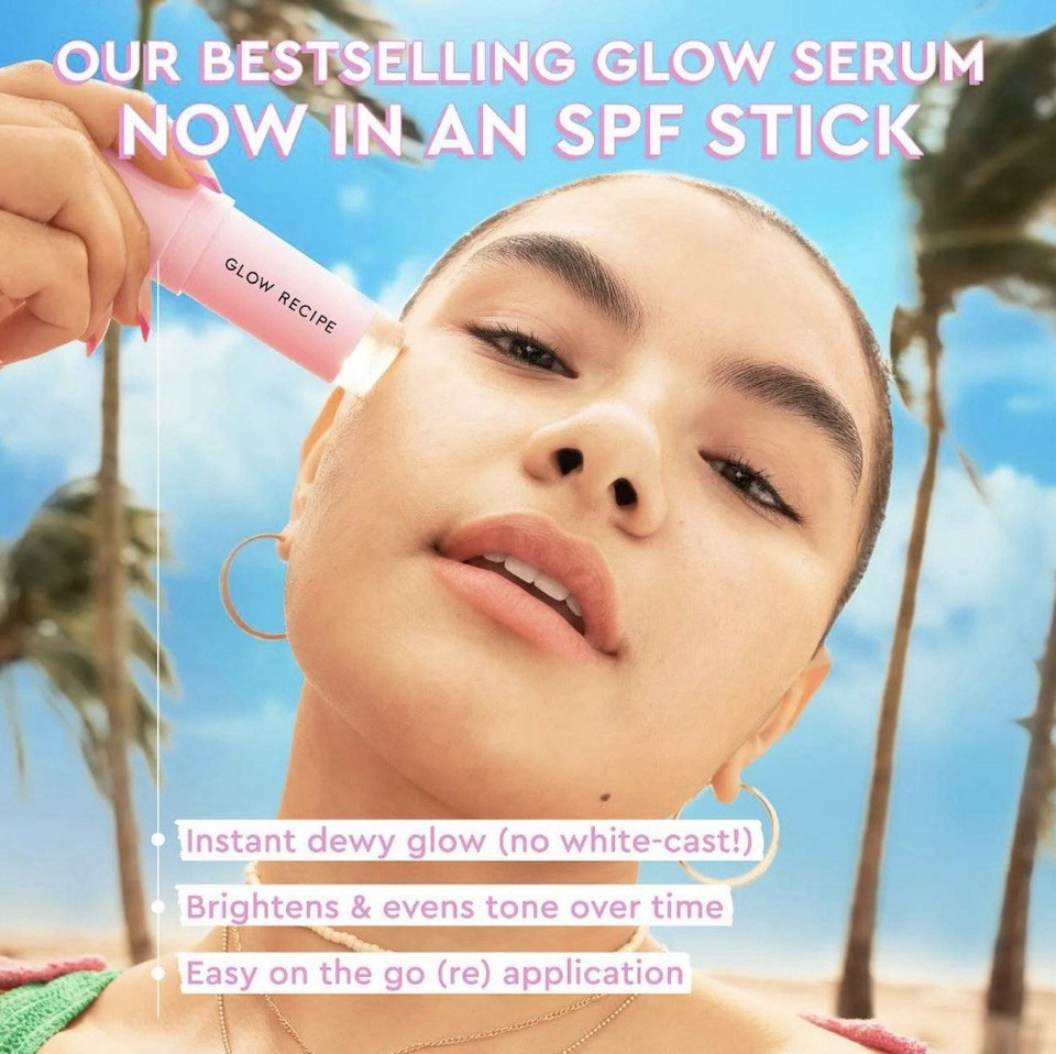 Glow Recipe Watermelon Glow Niacinamide Dew Balm Face Sunscreen Stick ...
