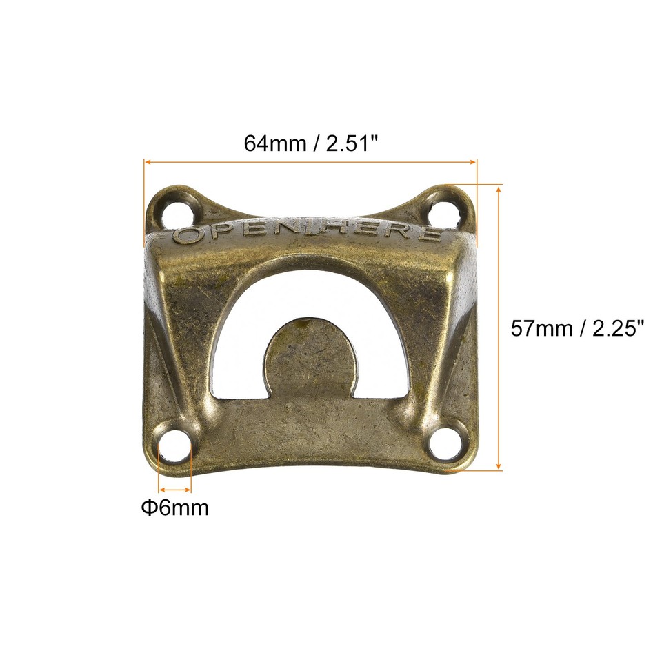 4pcs Wall Mounted Beer Soda Bottle Opener for Cafe Bar KTV, Bronze | eBay