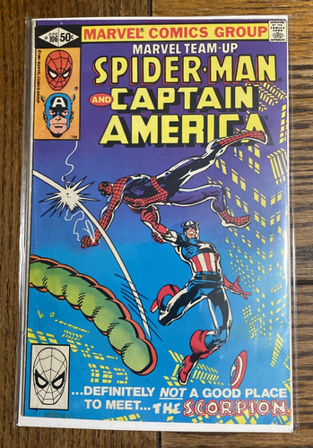 Marvel Team-Up # 106 from 1981, Good Cond; Spider-man & Capt. America ...