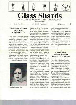 Glass Shards Spring 2016 - Newsletter of the National American Glass ...