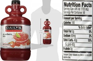 Dailys 64 oz. Strawberry Daiquiri & Margarita Mix | eBay
