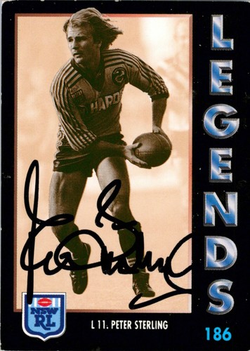 Signed 1994 PARRAMATTA EELS NRL Card PETER STERLING Legends | eBay ...