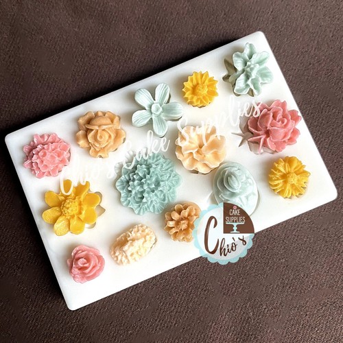 Small flowers silicone mold, 14 different cavities | eBay