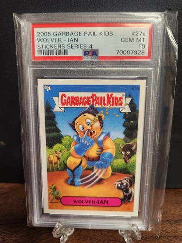 2005 WOLVER-IAN Topps Garbage Pail Kids GPK PSA 10 Wolverine Marvel X ...